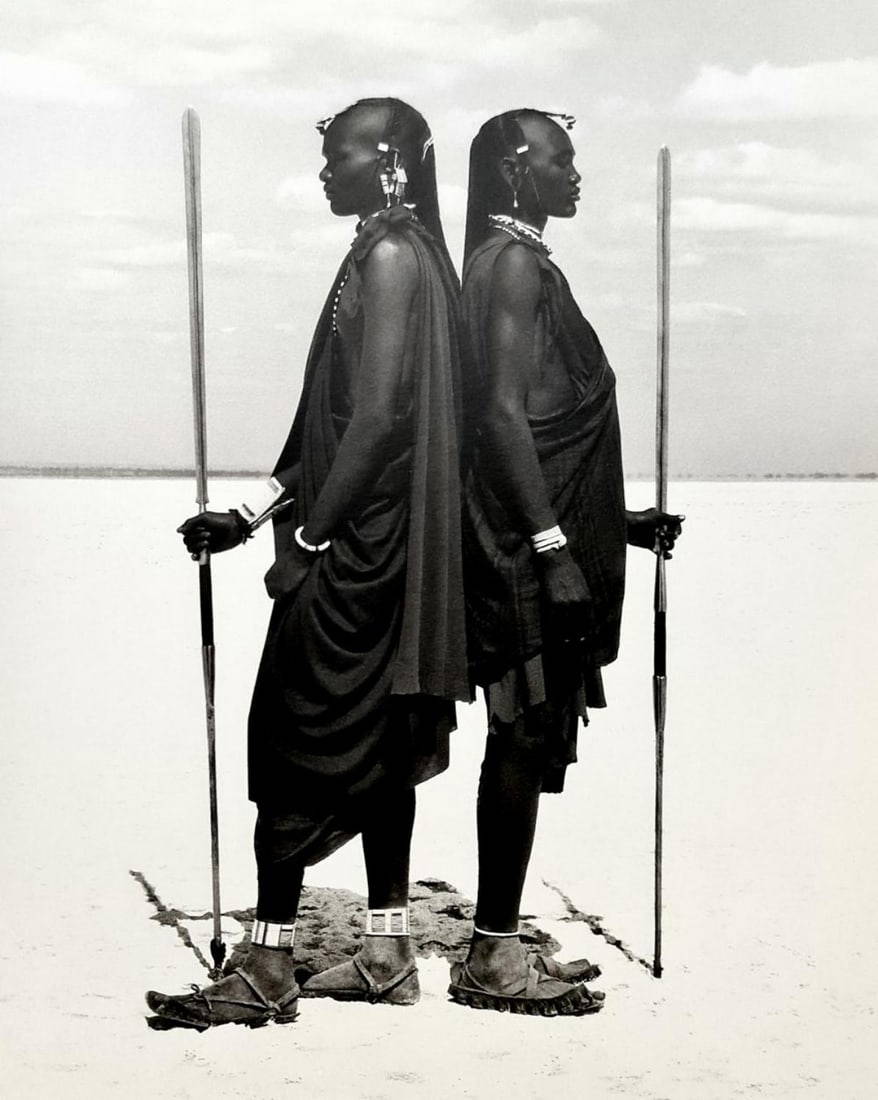 Herb Ritts, Kashiro And Darati, Manyara Salt Lake, Full View, 1994 Auction