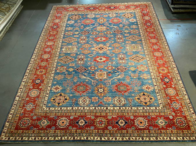 Exquisite Fine Super Kazak Rug 9'.1"x12'.1"