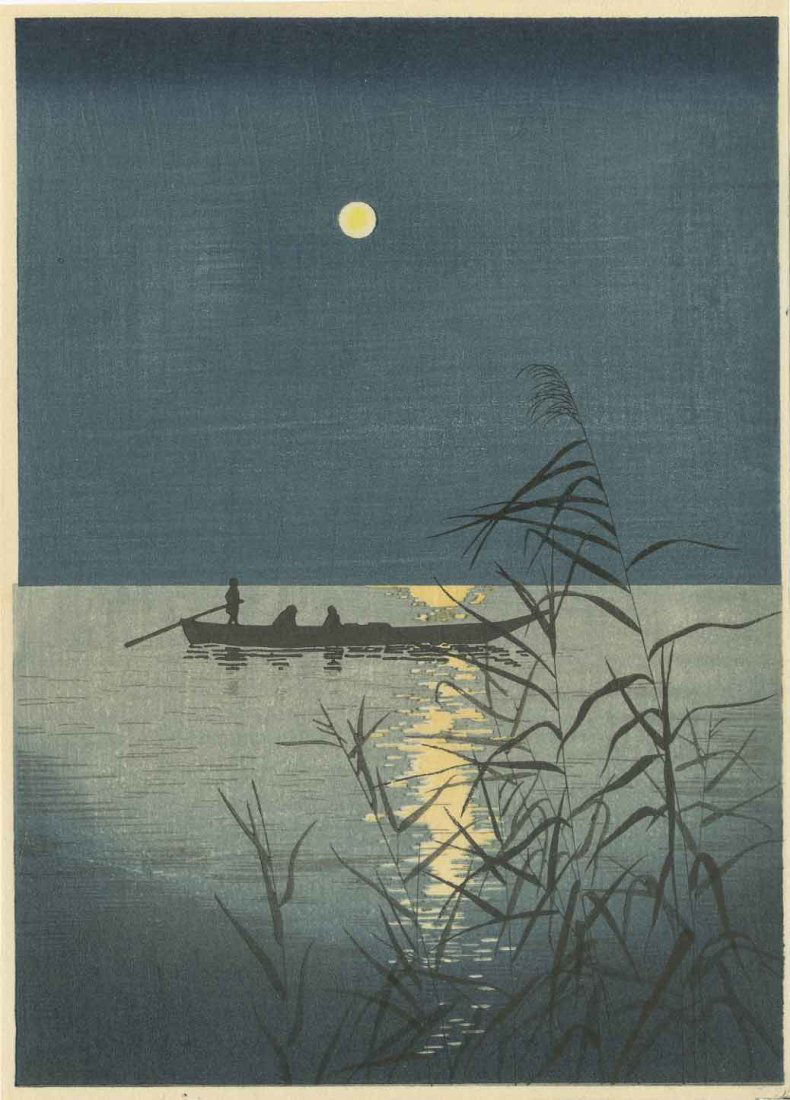 Koho Shoda - Moonlt Sea and Reeds c1920/30 - Sep 20, 2020 | Ukiyoe ...