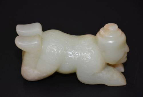 Rare White Jade Person, Zhou Dynasty