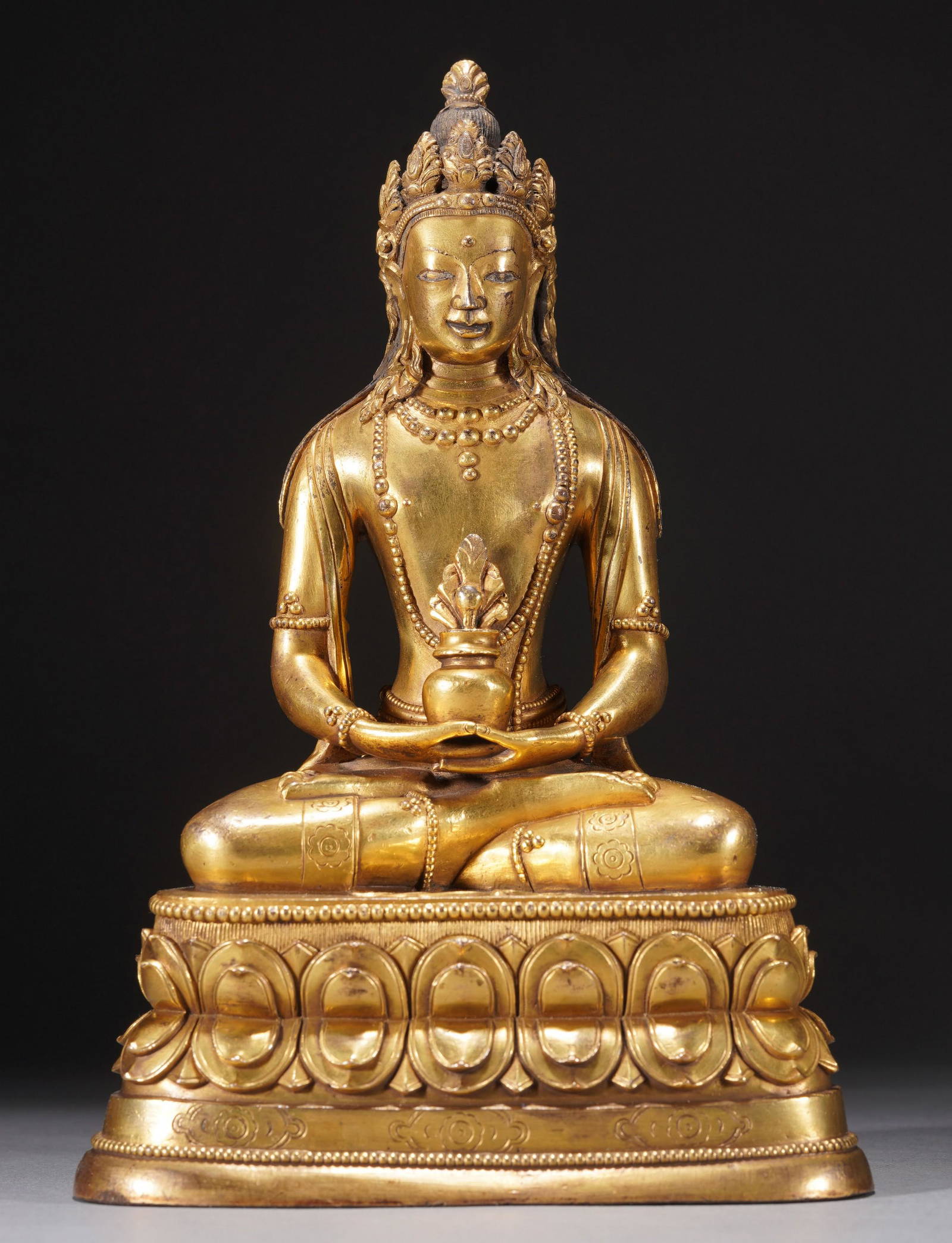 Zanabazar Mongolian 18/19th C. Gilt Bronze Figure of Amitayus (#1310) on Apr 28, 2023 | Poway ...