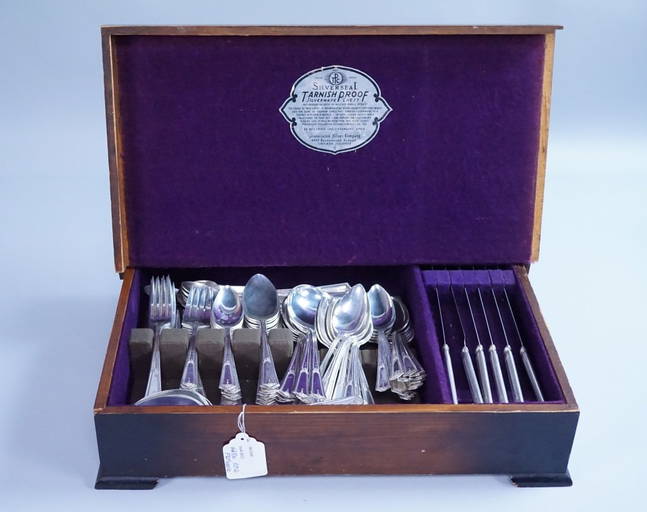 128pcs 1924 Rc Co Bouquet Plate Vendome Flatware