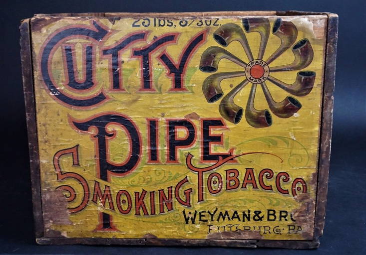 Vintage Cutty Pipe Crate