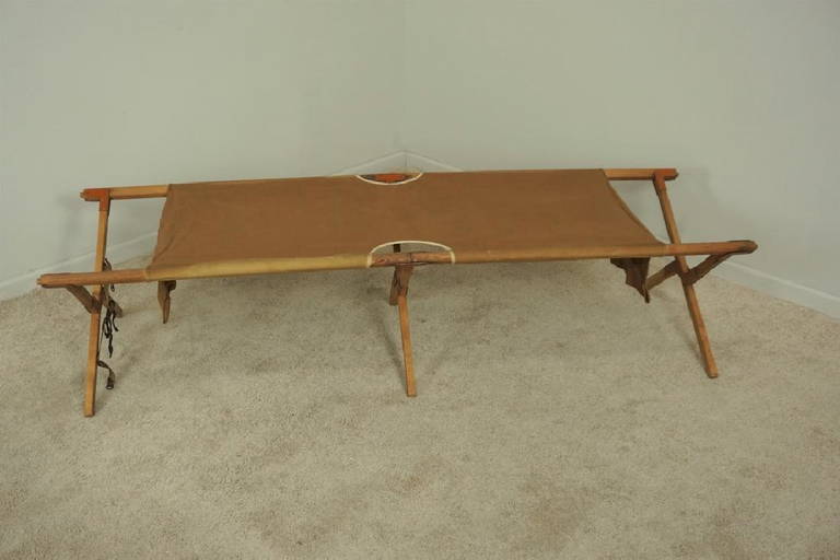 Vintage Red Cross Folding Cot
