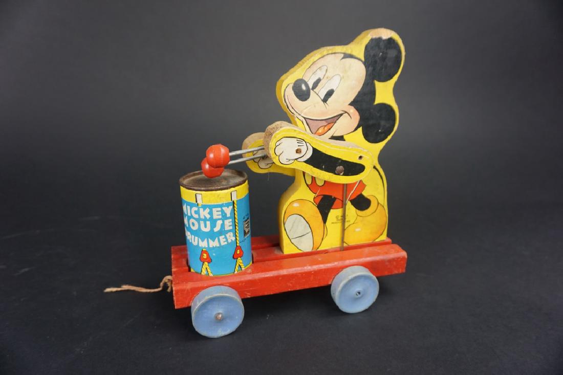 VINTAGE FISHER PRICE MICKEY MOUSE PULL TOY