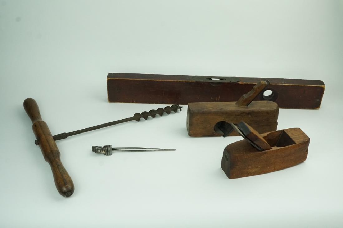 (5) ANTIQUE CARPENTRY TOOLS