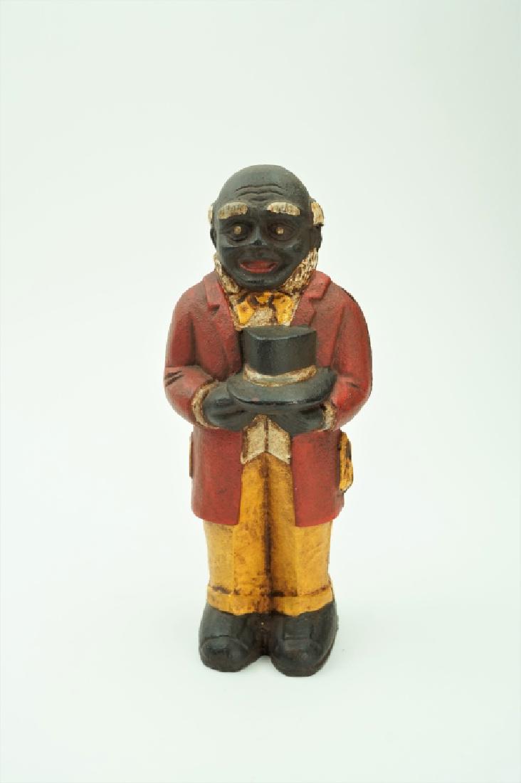 Vintage Cast Iron Uncle Moses Still Bank