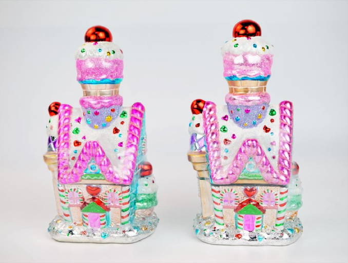 (2) Christopher Radko "sugar Shack Ii" Figures