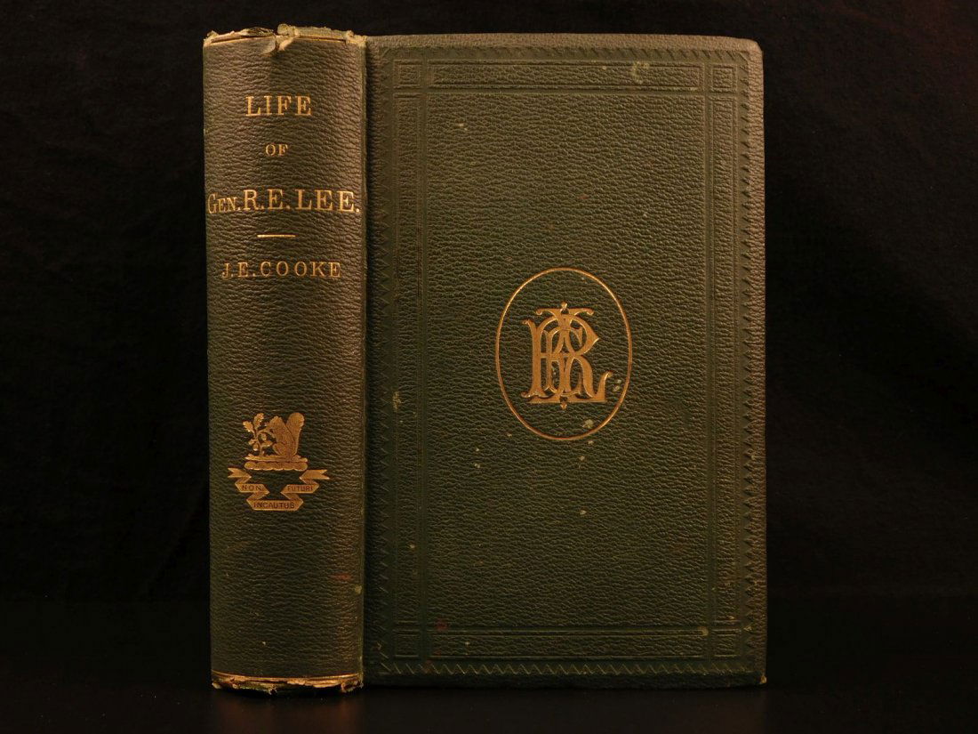 1871 Life Of Robert E Lee Cooke Civil War Military