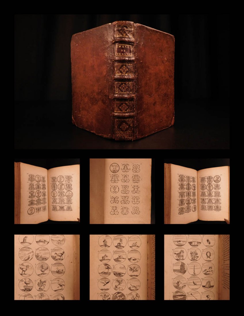 1696 EMBLEMS Verrien French Emblemata Illustrated Medal