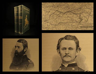 1888 Civil War 1st Ed Union General Sheridan Memoirs Maps Native ...