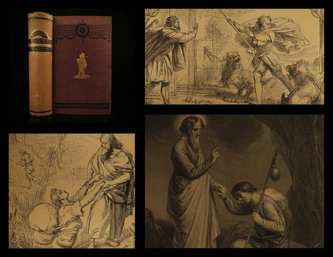 1880 John Bunyan Pilgrims Progress Puritan Illustrated