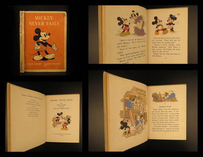 1931 Mickey Mouse 1st Ed Story Book Walt Disney Illustrated Childrens ...