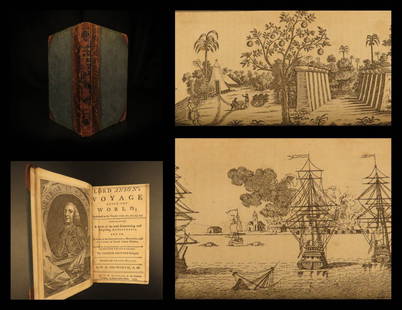 1759 George Anson Voyage Round The World Dilworth Spain