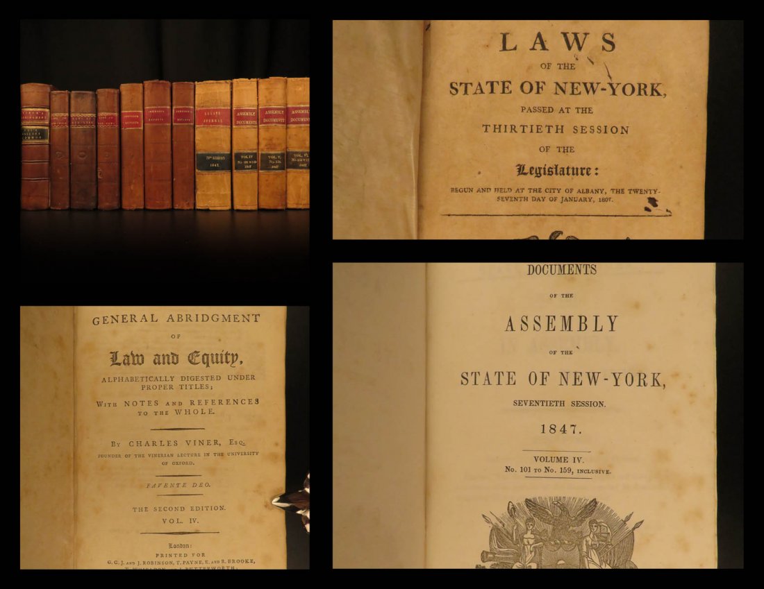 1791 Rare Law Books New York Supreme Court Reports