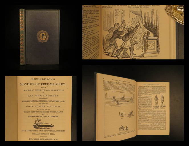 1860 Masonic Secrets Monitor Of Freemasonry Rituals