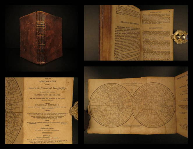 1816 Rare Geography Made Easy Jedidiah Morse Boston