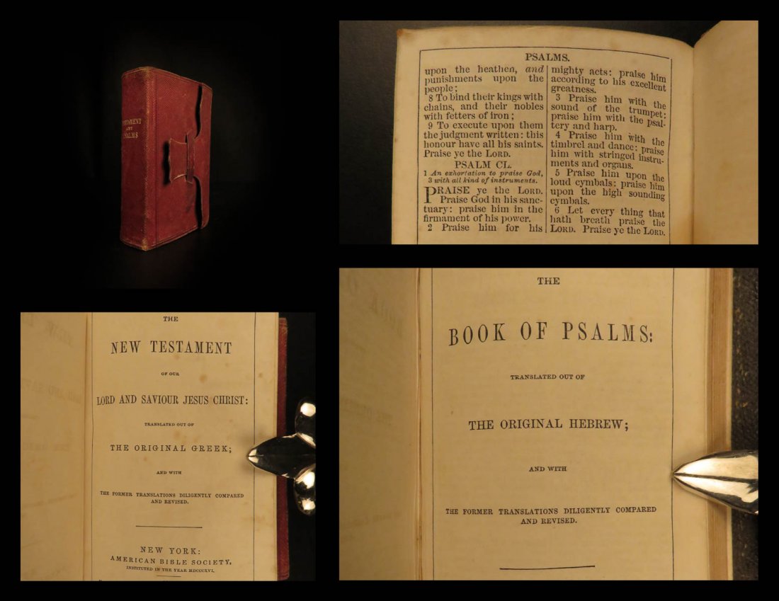 1861 Civil War Bible Pocket Soldier English American