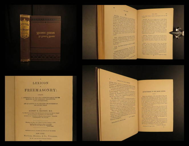 1895 Masonic Freemasonry History Albert Mackey Knights