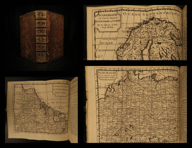 1722 Atlas Maps Samuel Pufendorf History & Geography