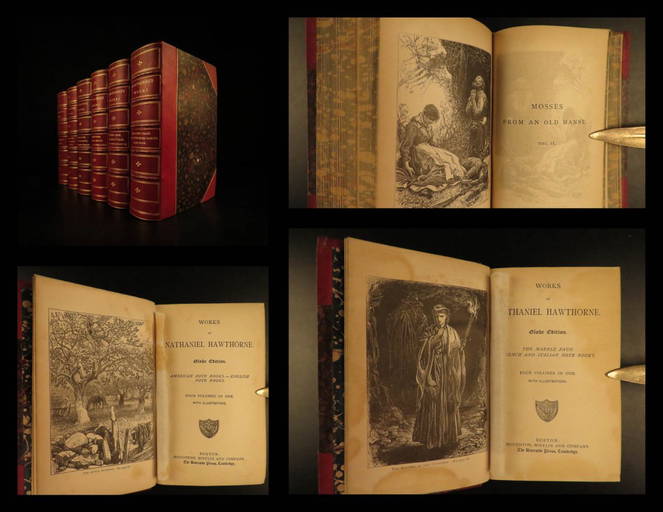 1870 Exquisite Nathaniel Hawthorne Works Scarlet Letter
