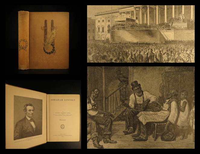 1893 1ed Abraham Lincoln Coffin Civil War Slavery