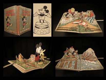 Minnie Mouse Pop Up Book By Walt Disney Enterprise 1933