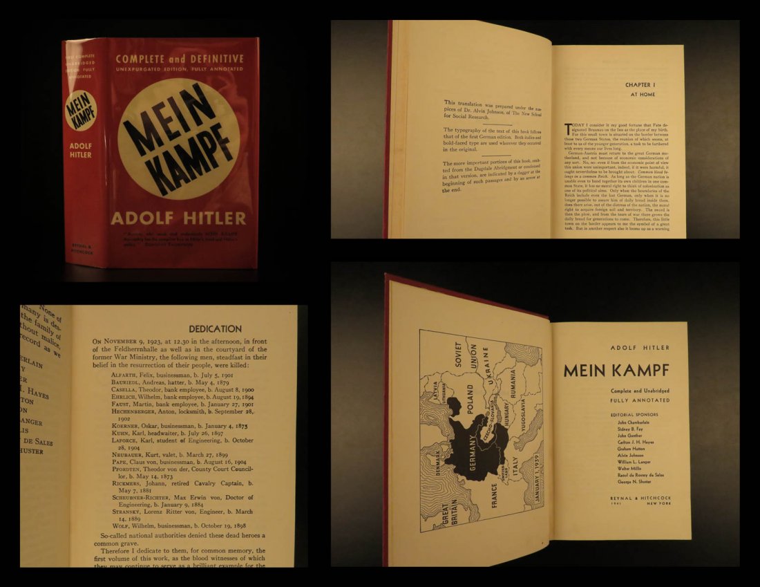 1941 Adolf Hitler MEIN KAMPF World War II Nazi Germany | Barnebys