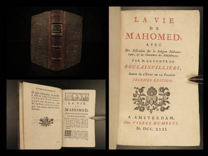 1854 Life Of Mohammed Islam Prophet Mahomet Muslim Koran Saracen Mecca Bush