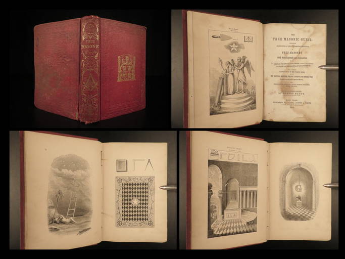 1854 True Masonic Guide Freemasonry Rites Ritual Ceremonies Robert ...
