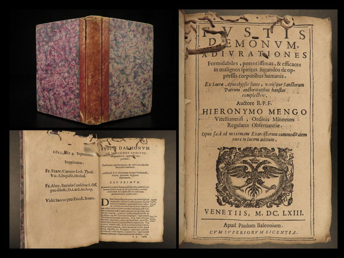 1663 Exorcisms Demonology Occult Demon Possession Menghi Flagellum Daemonum