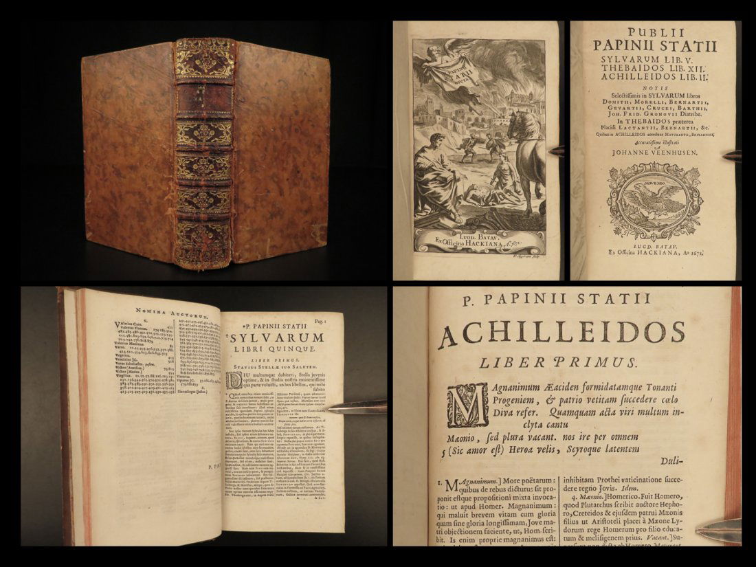 1671 Statius Rome Mythology Achilles Thebaid Silva Influenced Chaucer ...