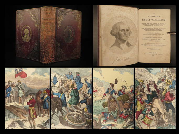 1860 George Washington Illustrated Life American Revolutionary War ...