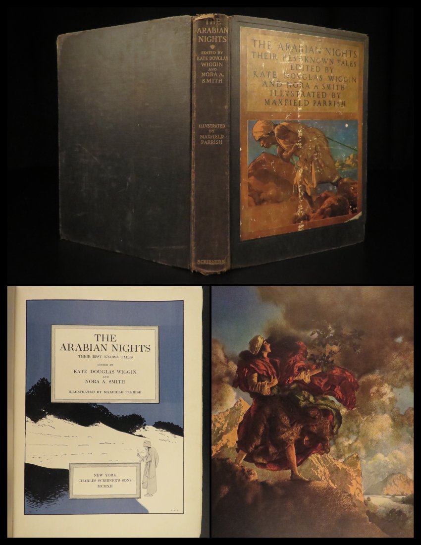 1912 Arabian Nights Fairy Tale Maxfield Parrish ART Illustrated Ali ...