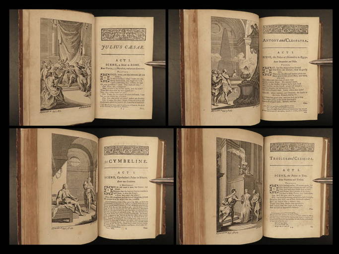 1773 William Shakespeare PLAYS Steevens Julius Caesar Cymbeline Troilus ...