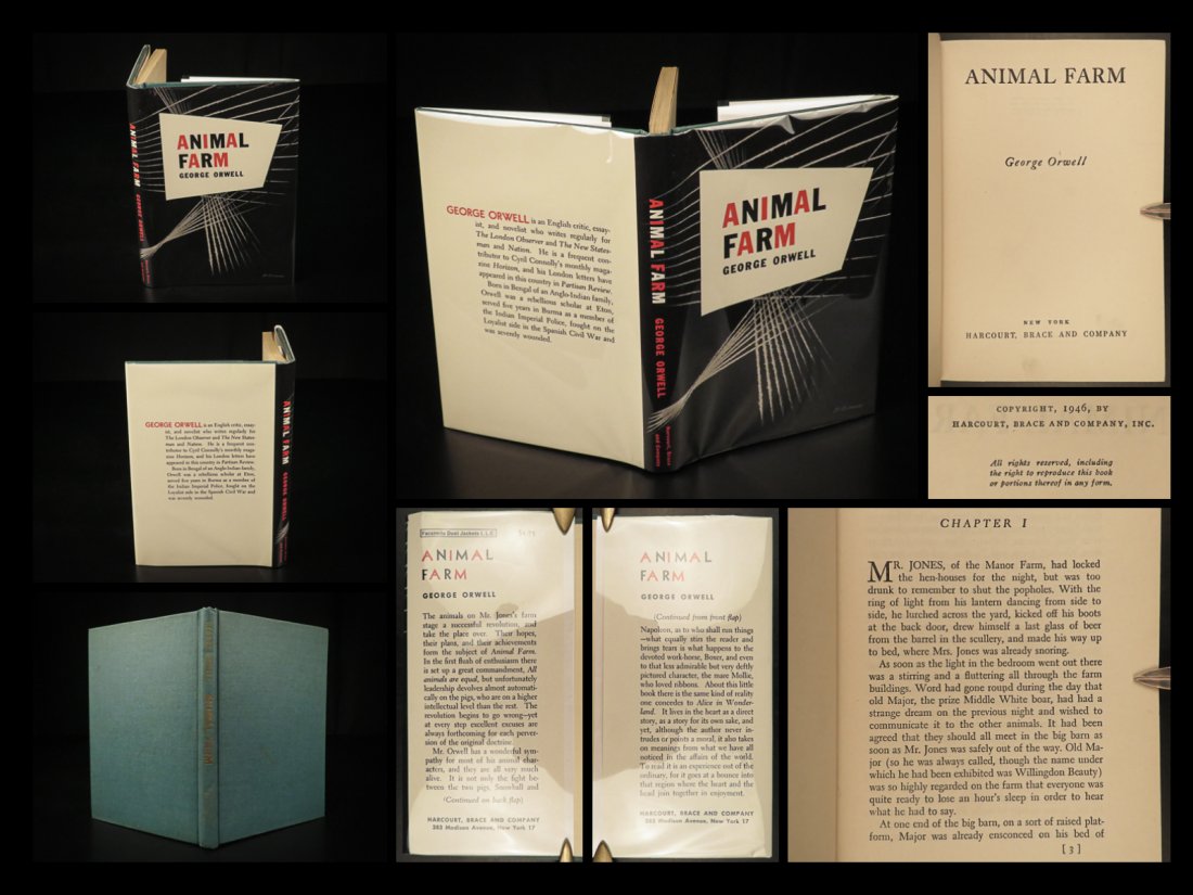 1946 Early Animal Farm George Orwell Bolshevik Revolution Dystopian ...