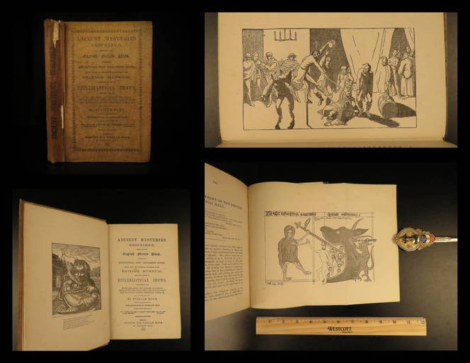 1823 1ed Ancient Mysteries Hone Mythical Creatures Hell Torture Giants ...