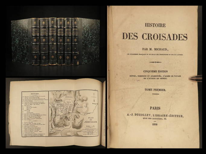 1838 Crusades History Michaud Holy Wars Jerusalem Maps Antioch Persia ...