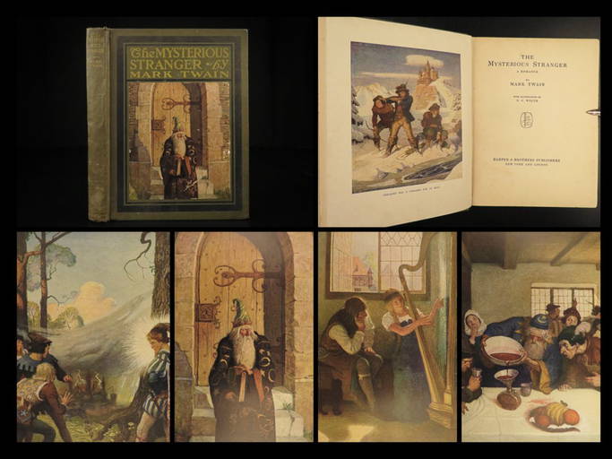 1927 The Mysterious Stranger Mark Twain Satan Nihilism Nc Wyeth Art Atheism