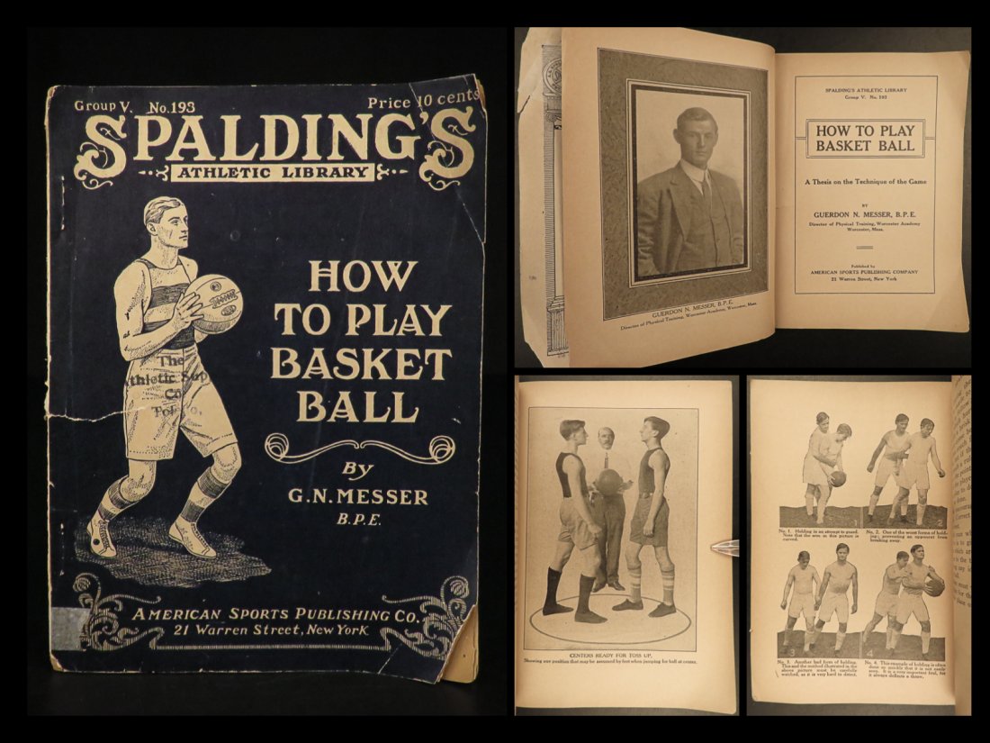 1916 Spalding Basketball Official Guide Sports Shooting Scoring Rules ...