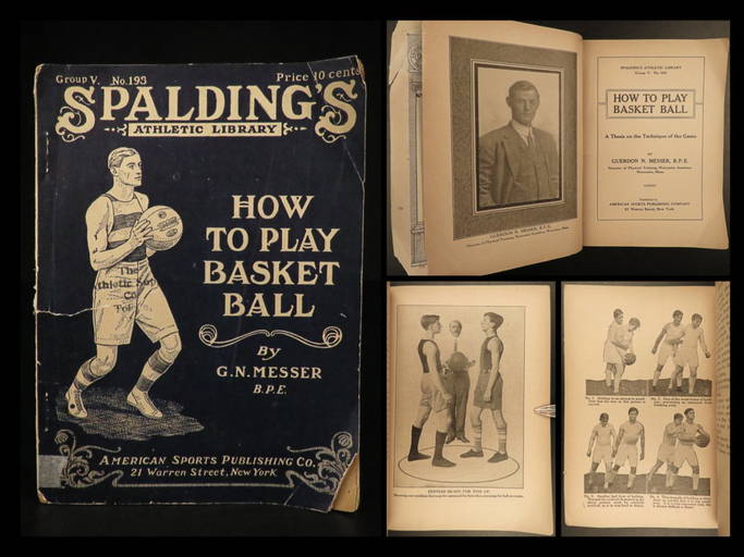 1916 Spalding Basketball Official Guide Sports Shooting Scoring Rules ...