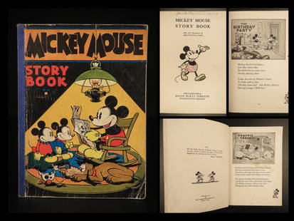1936 1st Ed Mickey Mouse Abc Walt Disney Educational Illustrated ...