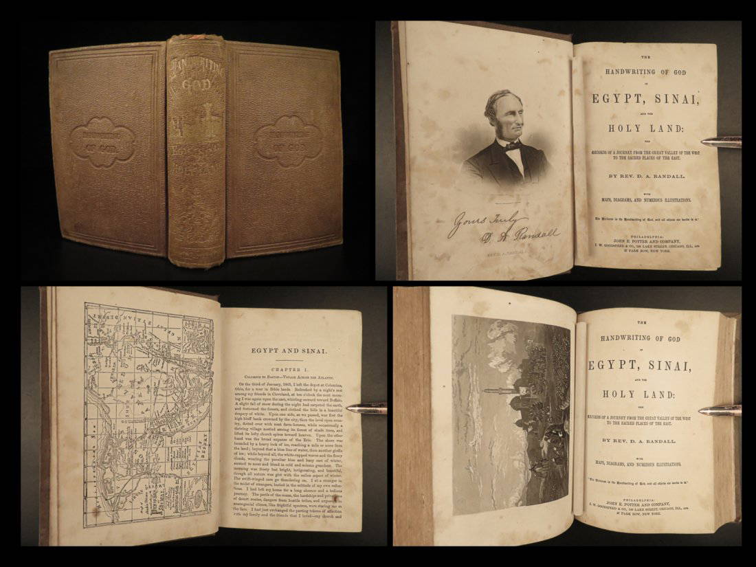 1867 Handwriting Of God Holy Land Exploration In Egypt Sinai Ruins ...
