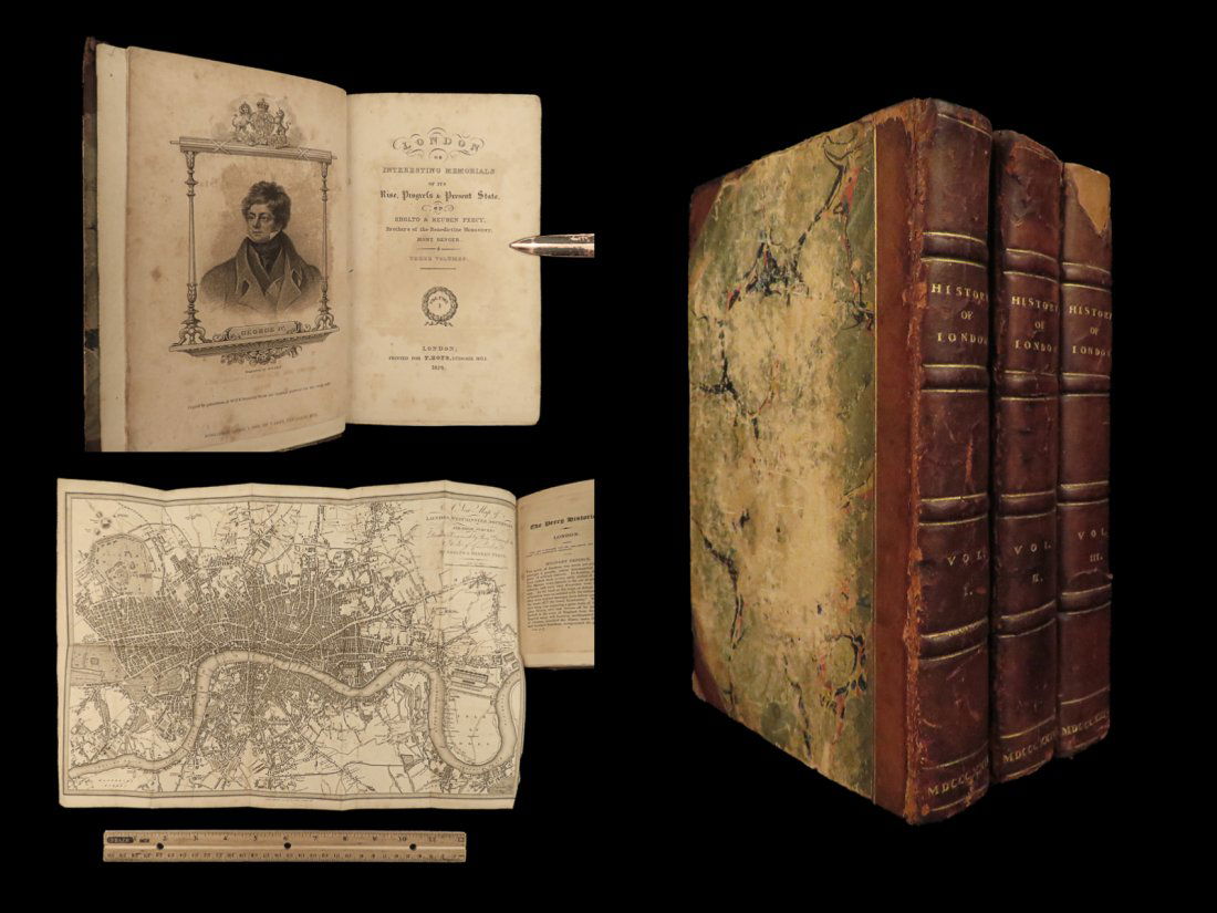 1824 History Of London Westminster Abbey Buckingham Palace England Uk ...