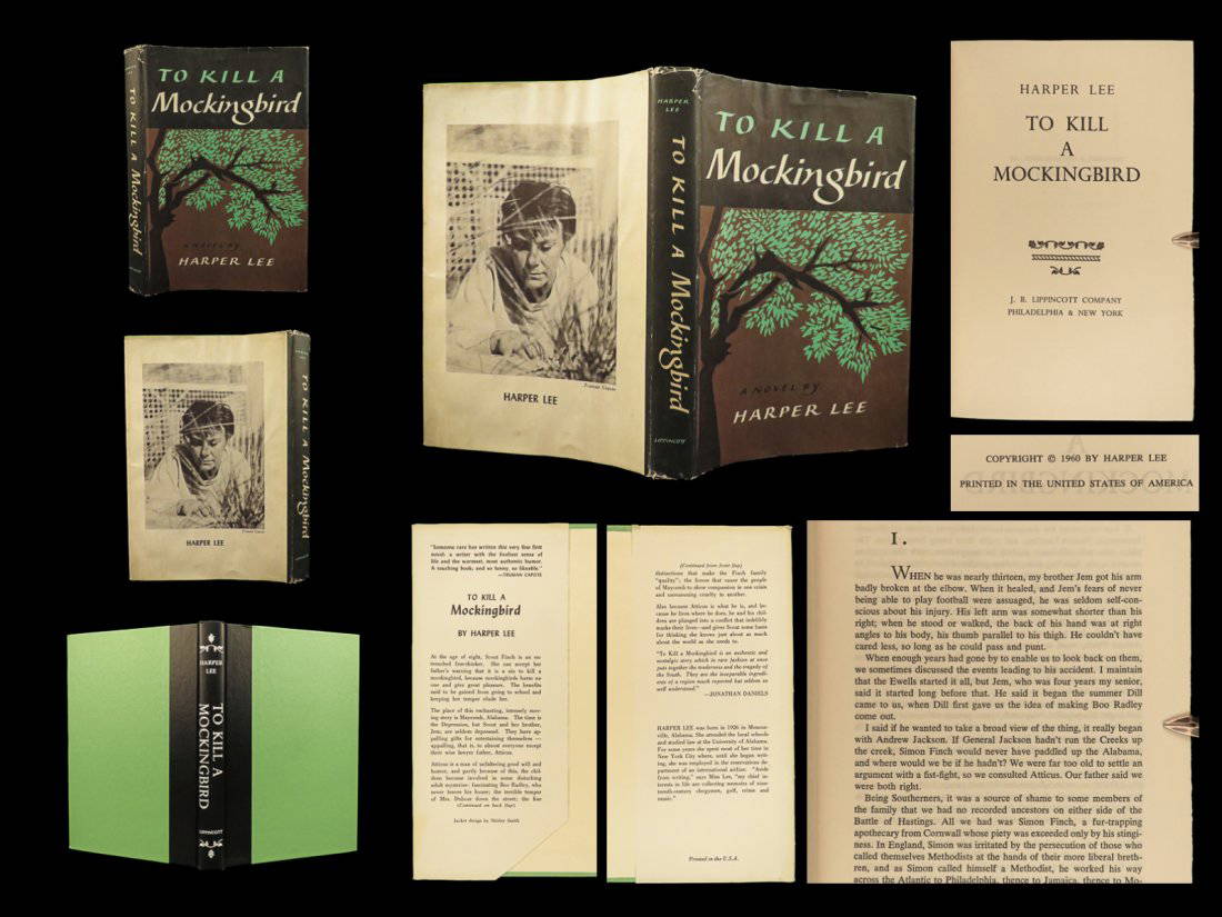 1960 1ed To Kill A Mockingbird Harper Lee Racism Atticus Finch Novel ...
