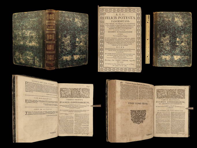 1736 Barcelona Spain Potesta Catholic Heresy Inquisition Forbidden ...