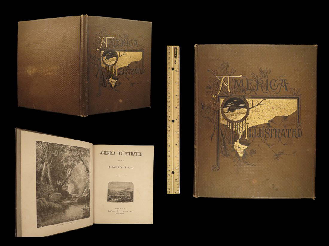 1883 America Illustrated Yellowstone Erie Canal Saratoga Springs ...