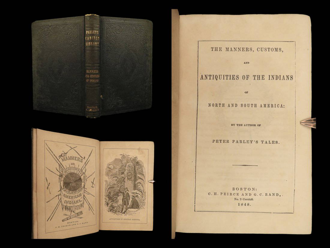 1848 Native American Indians Customs Antiquities Mexico Illustrated ...