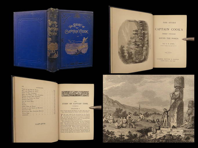1870 Captain Cook Voyages Australia Tahiti Hawaii Arctic Pacific ...