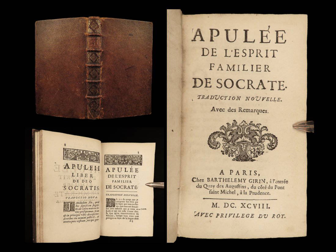 1698 Apuleius On God Of Socrates Ancient Roman Philosophy Daimons Gods ...
